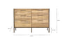 Dasai Mango Wood Chest of Drawers | Wood & Iron Dresser | Nkuku – nkuku