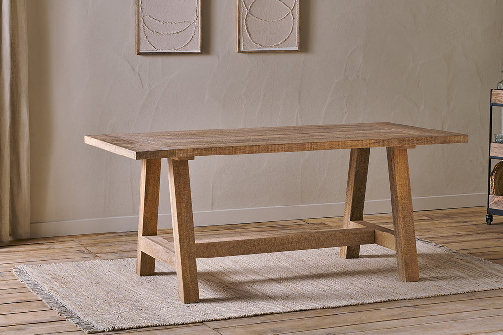 Indali Mango Wood Dining Table - Natural