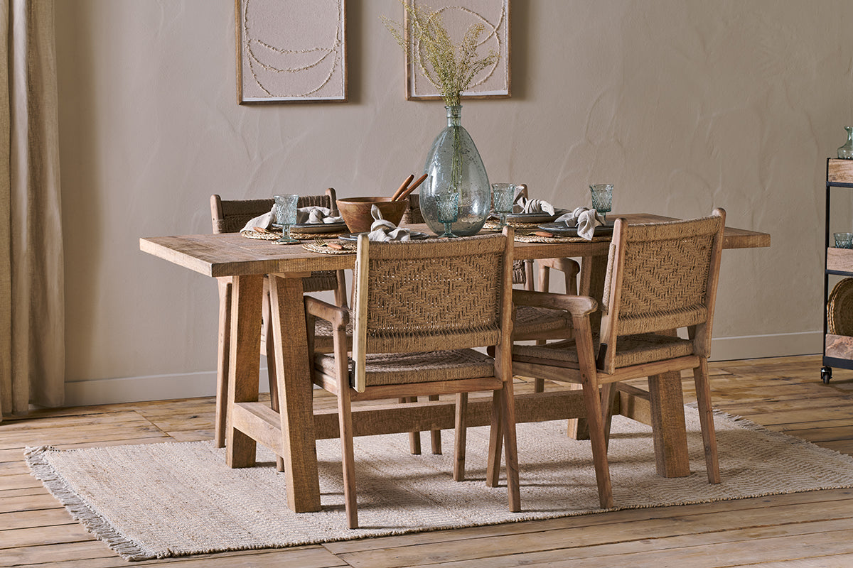 Indali Mango Wood Dining Table - Natural