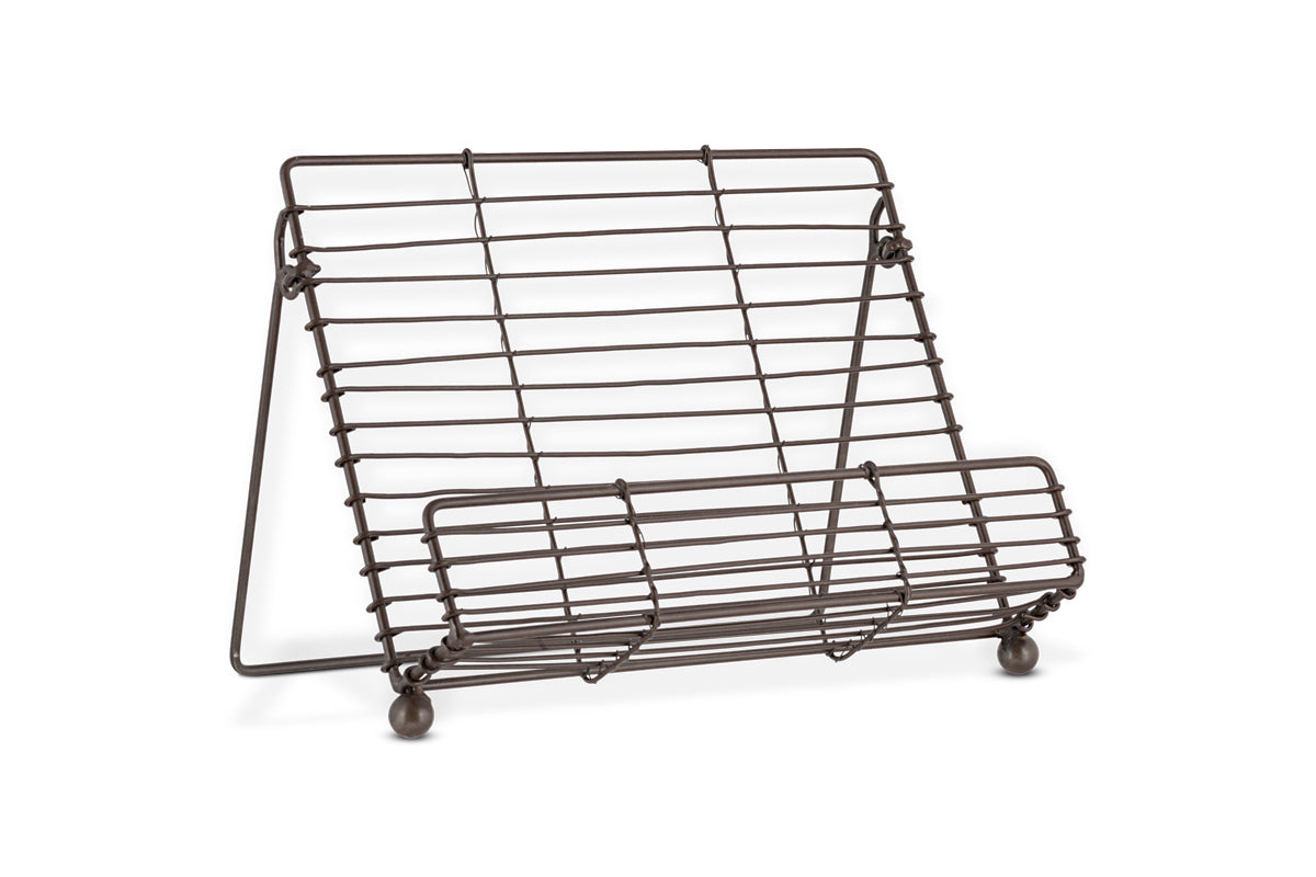 Inkollu Wire Bookstand - Aged Brass