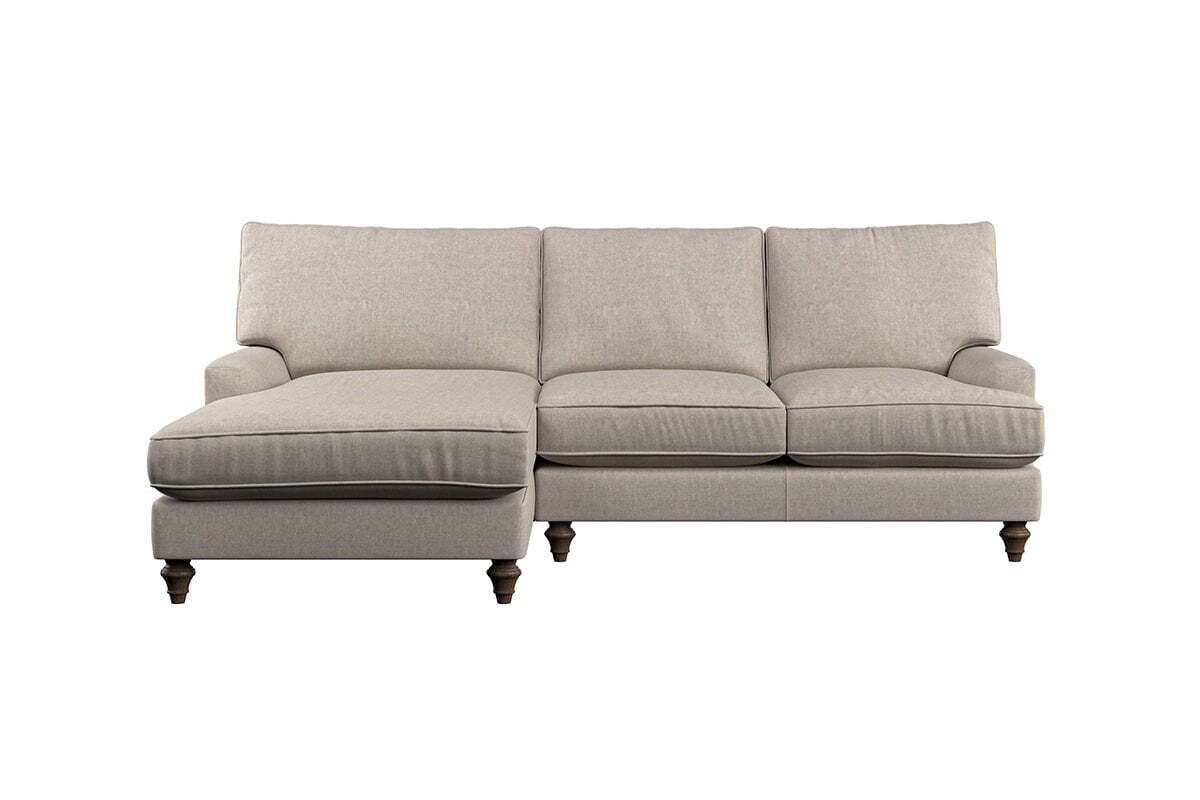 Marri Large Left Hand Chaise Sofa - Brera Linen Indigo
