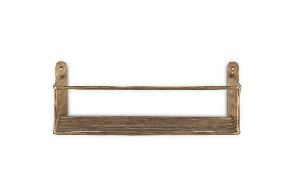 Olani Bathroom Shelf - Antique Brass