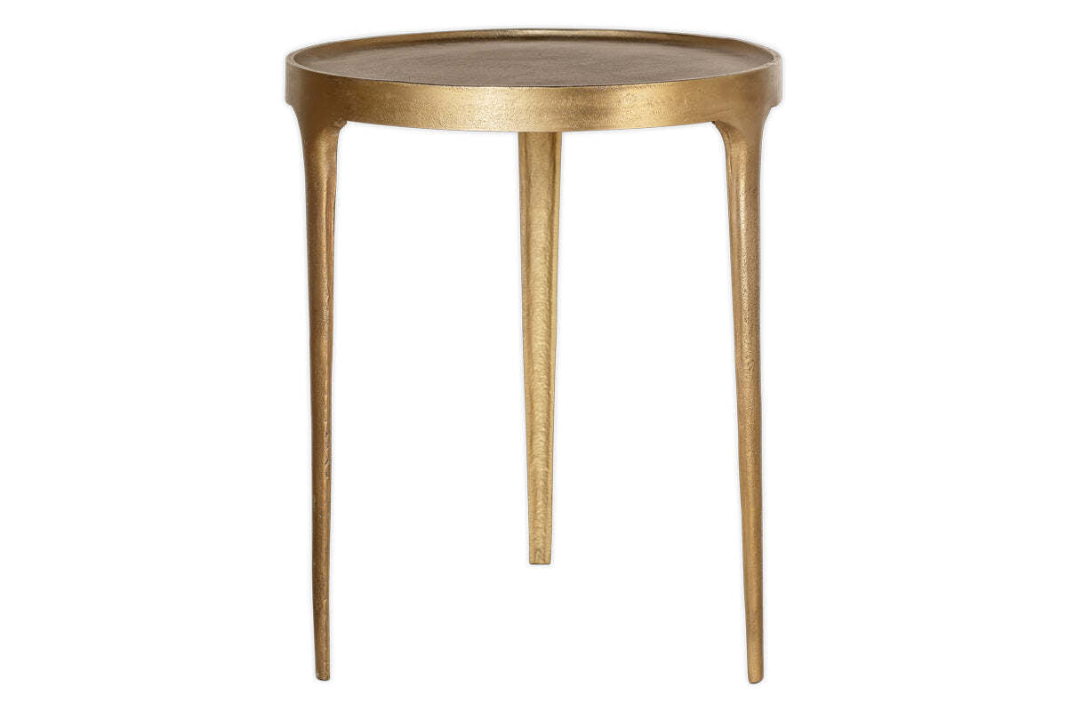 Rohia Cast Metal Table - Brass – nkuku