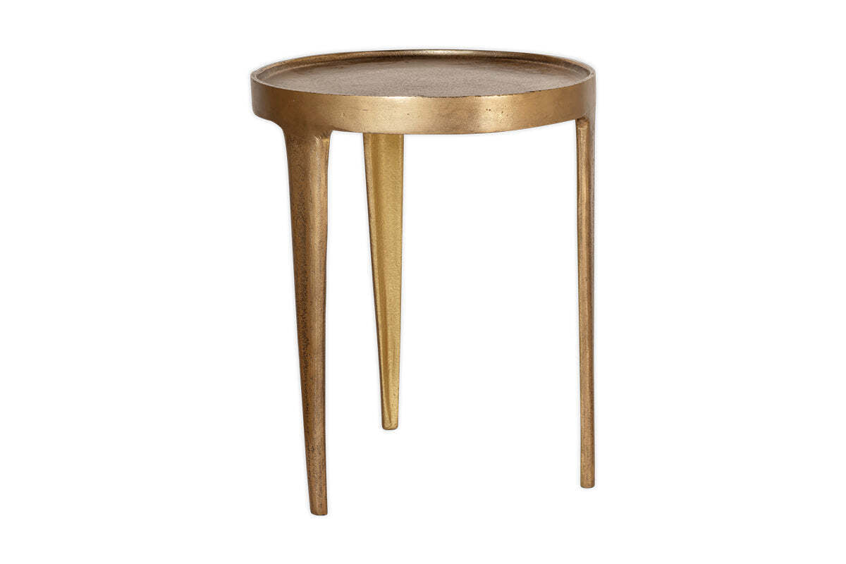 Rohia Cast Metal Table - Brass – nkuku