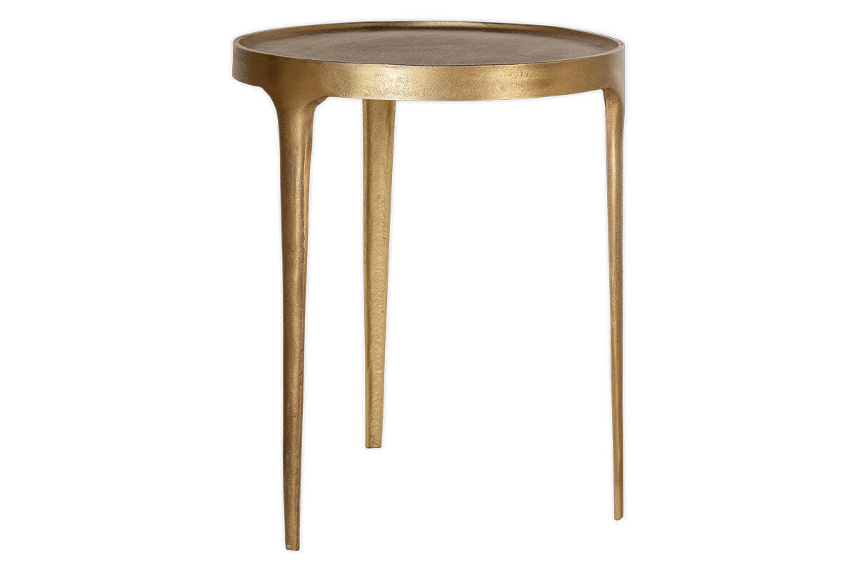Rohia Cast Metal Table - Brass – nkuku