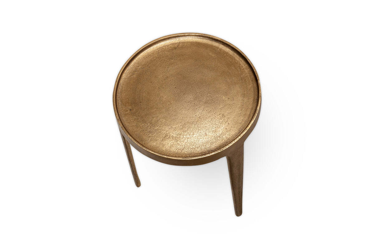 Rohia Cast Metal Table - Brass – nkuku