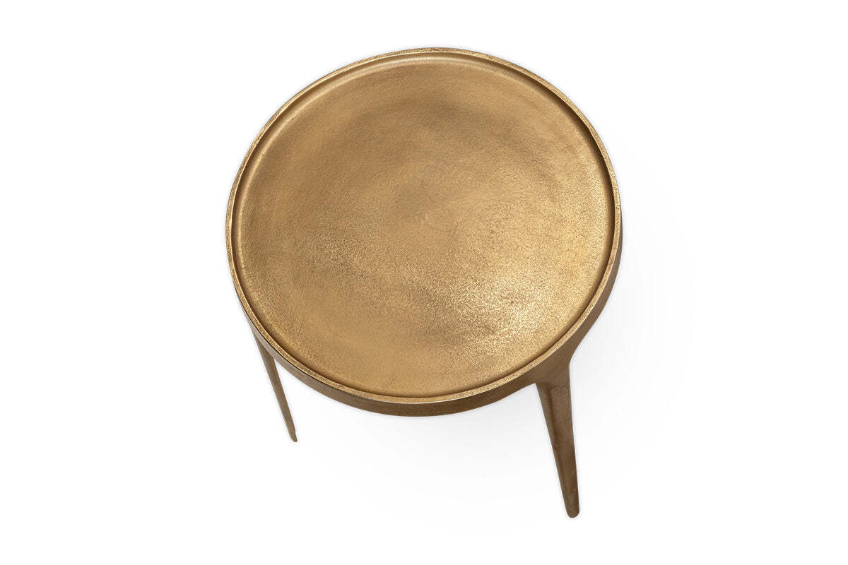 Rohia Cast Metal Table - Brass – nkuku