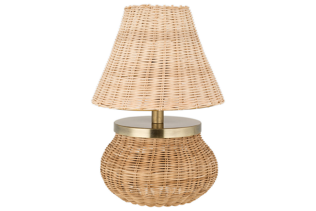 Cija Rattan Table Lamp - Natural-nkuku